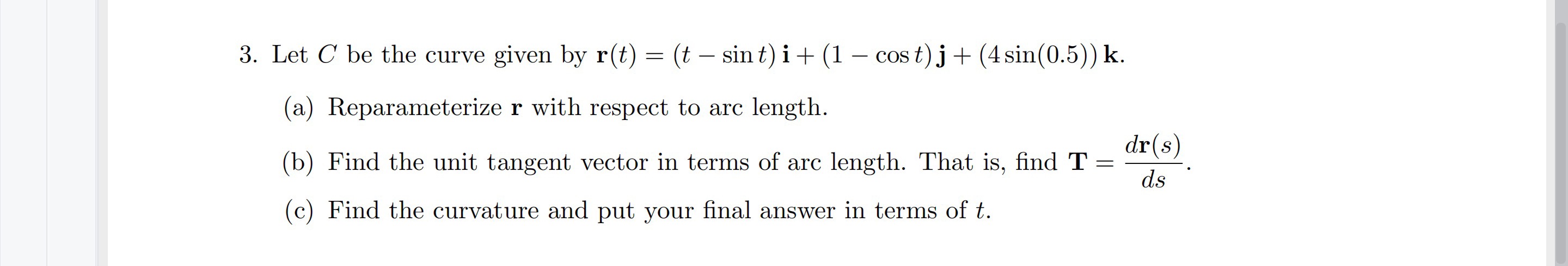Solved 3. Let C be the curve given by | Chegg.com