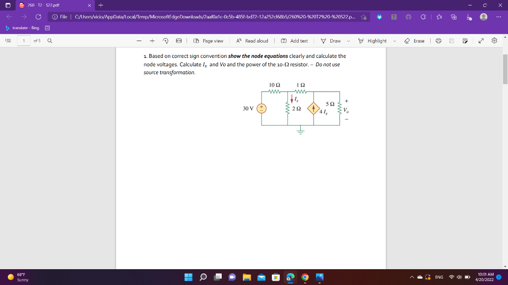 Solved 260 T 52.pdf O File | Chegg.com