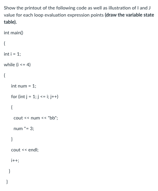 Solved Show the printout of the following code as well as | Chegg.com