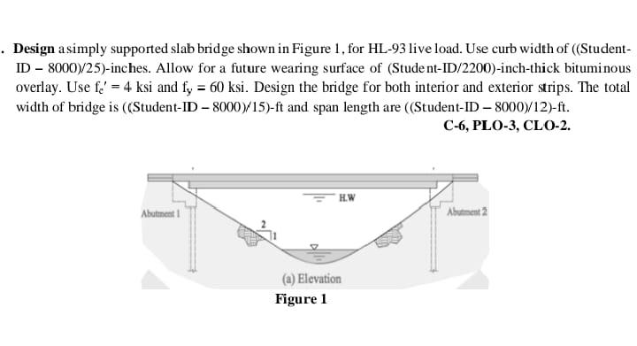 Solved Design a simply supported slab bridge shown in Figure | Chegg.com