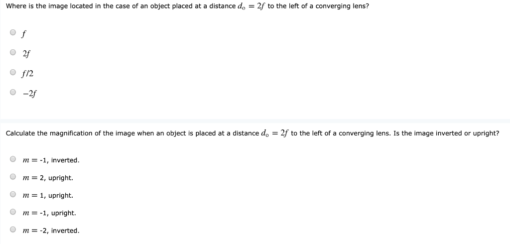 Solved Where is the image located in the case of an object | Chegg.com