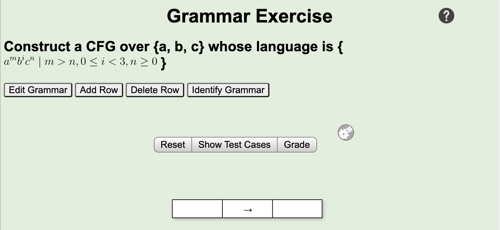 Solved Construct a CFG over {a,b,c} whose language is \{ | Chegg.com