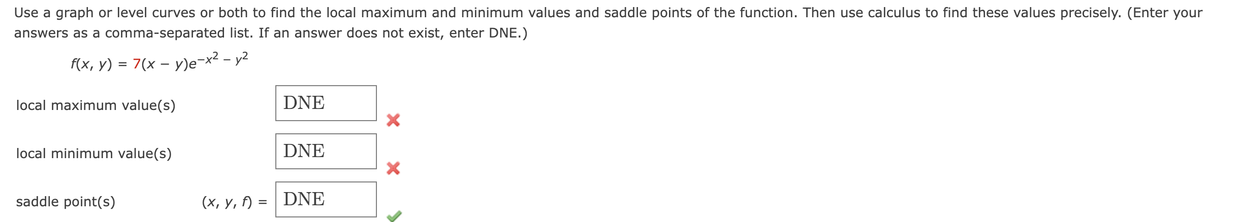 Solved Use a graph or level curves or both to find the local | Chegg.com