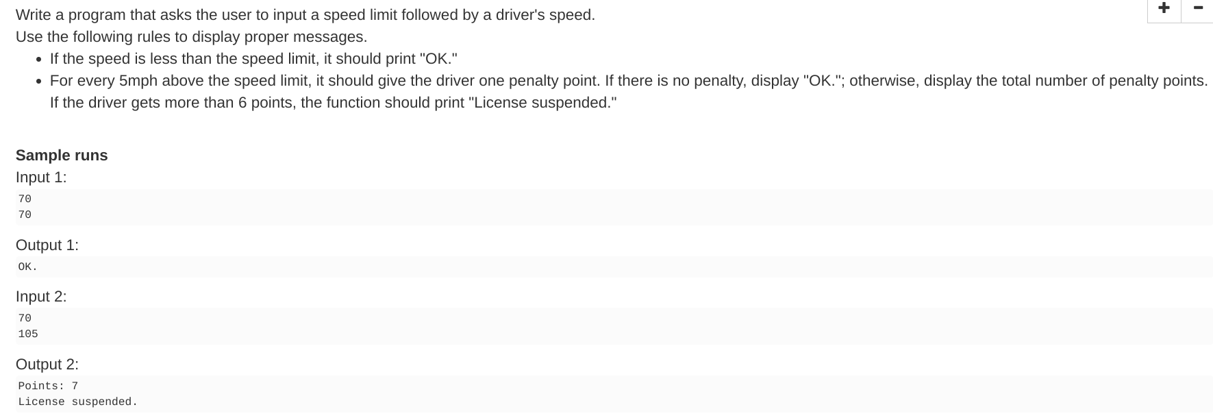 Solved Write a program that asks the user to input a speed | Chegg.com