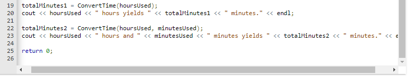 Solved Jump to level 1 Function ConvertTime 0 takes one | Chegg.com