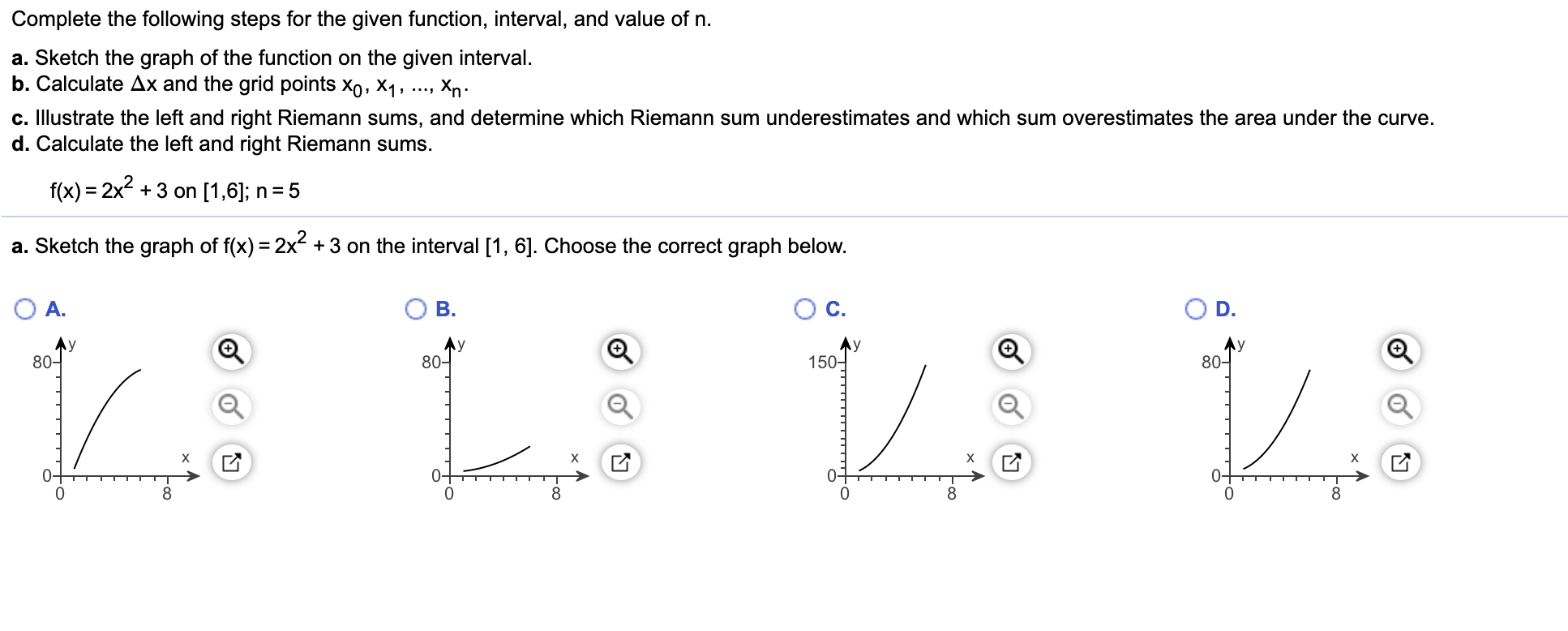 Solved Complete the following steps for the given function, | Chegg.com