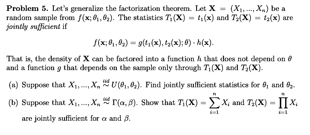 Solved Problem 5. Let's generalize the factorization | Chegg.com