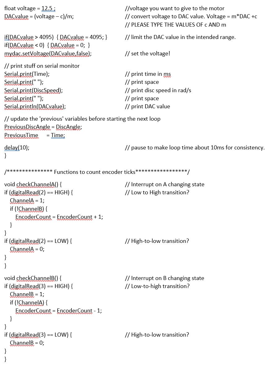 Solved An Arduino code from the labs is provided in the | Chegg.com