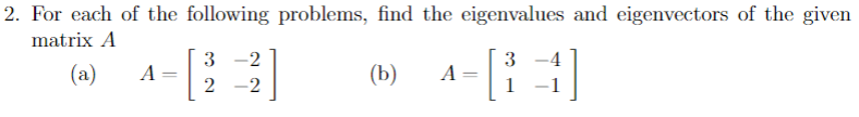 Solved 2. For each of the following problems, find the | Chegg.com