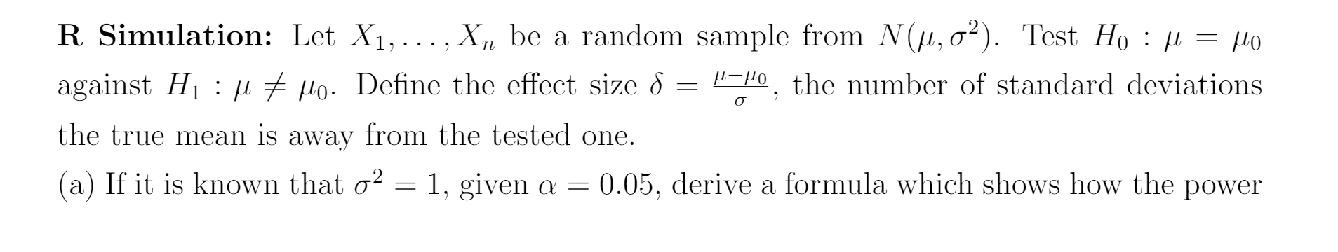 Solved R Simulation: Let X1, ..., X, be a random sample from | Chegg.com
