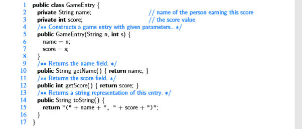 P-3.37 Write a class that maintains the top ten | Chegg.com