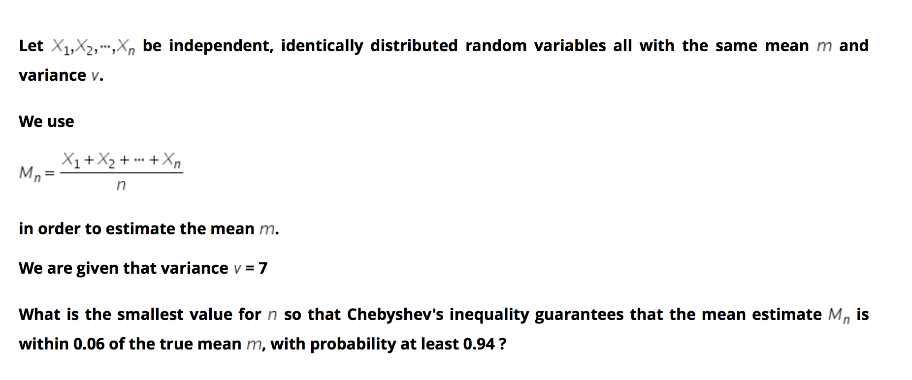 Solved Let X1, X2, ---,Xn be independent, identically | Chegg.com