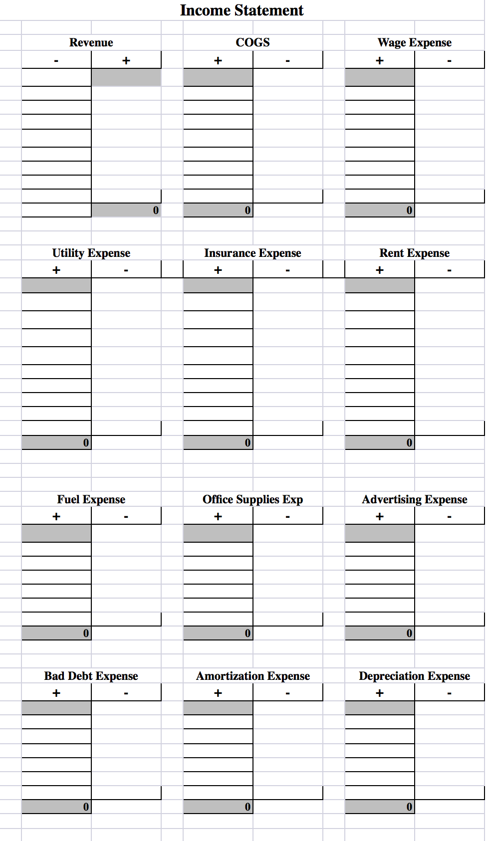 Solved Create a chart of T-Accounts and post each journal | Chegg.com