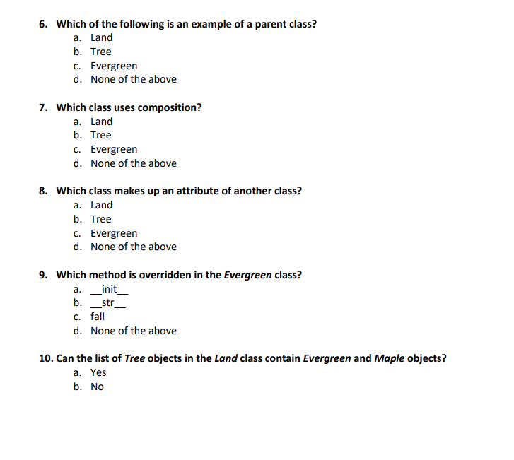 Solved 1 What Is Inheritance In Oop A Inheritance Is When