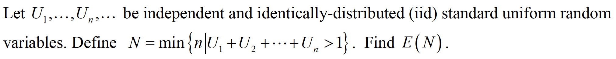 Solved Let U1,…,Un,… be independent and | Chegg.com