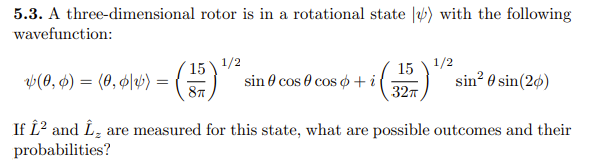 Solved 5.3. A three-dimensional rotor is in a rotational | Chegg.com