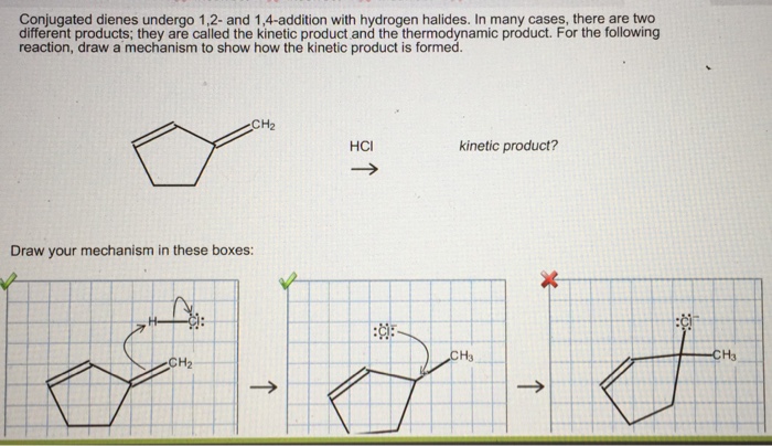 Solved Conjugated dienes undergo 1, 2-and 1, 4-addition with | Chegg.com