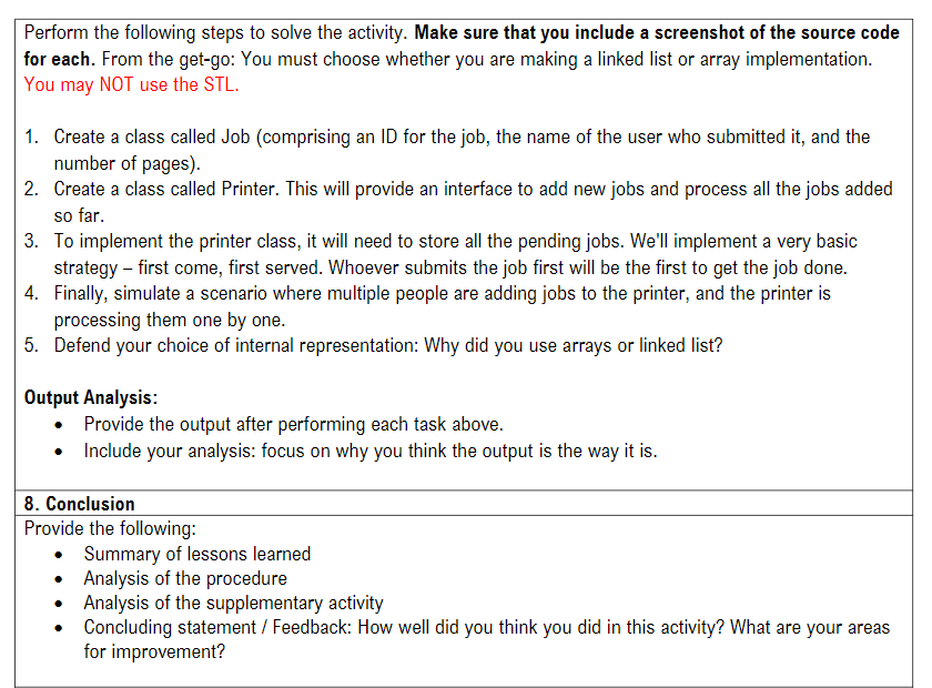 Solved 7. Supplementary Activity ILO C: Solve problems using | Chegg.com