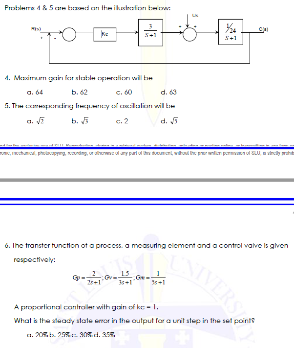 Solved Problems 4 & 5 are based on the illustration below: | Chegg.com