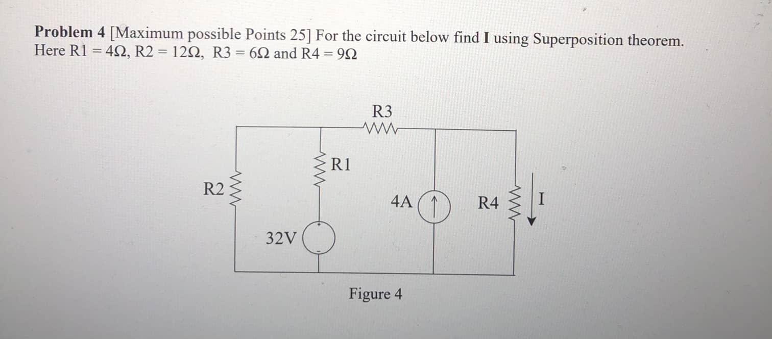 Solved Problem 4 [Maximum possible Points 25] For the | Chegg.com