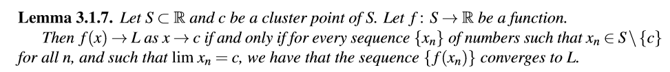 Solved Question 2 (3 marks) Using the Sequential Limit lemma | Chegg.com