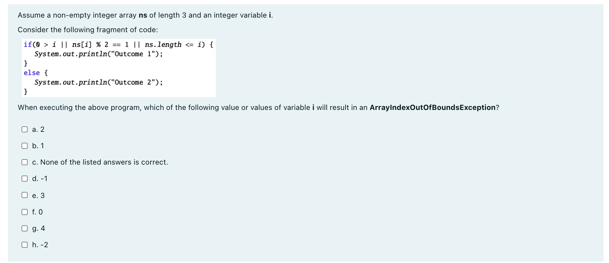 Solved Assume A Non Empty Integer Array Ns Of Length 3 And