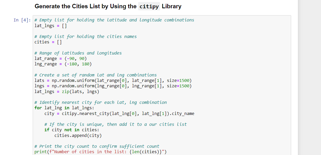 Solved Starter Code to Generate Random Geographic | Chegg.com