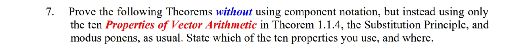 Solved 7. Prove the following Theorems without using | Chegg.com