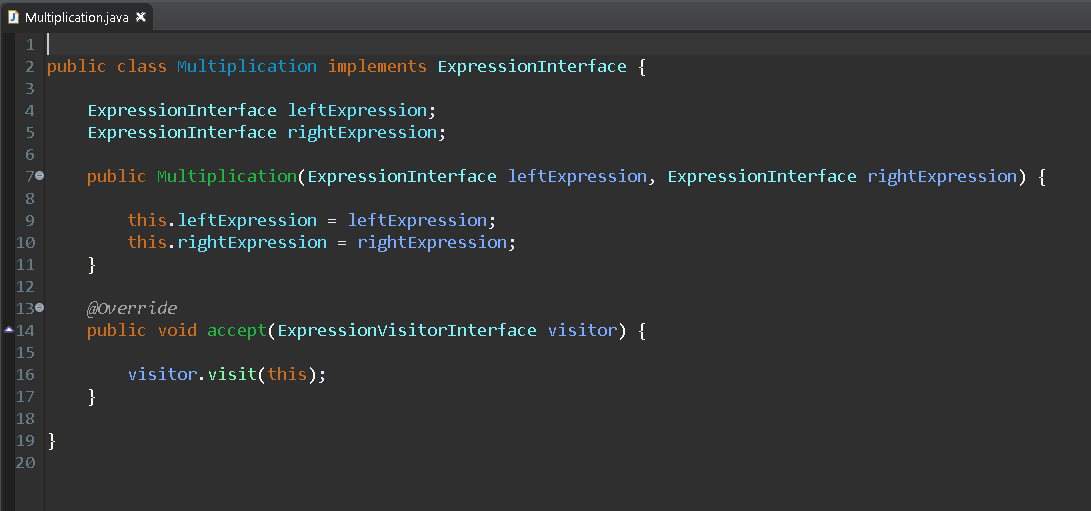Solved Visitor Design Pattern Assignment -Create a class | Chegg.com