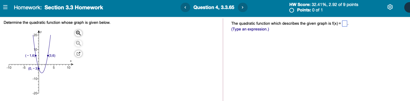 Solved Homework Section 3 3 Homework Question 4 3 3 65