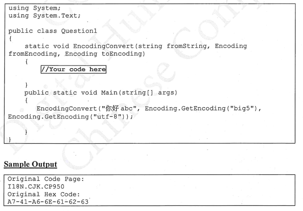 Solved using System; using System.Text; public class | Chegg.com