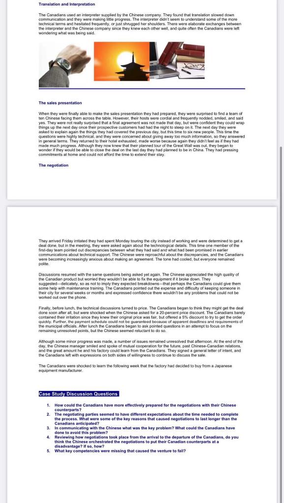 Solved Case Study #3: Cultural Considerations-Know Before | Chegg.com