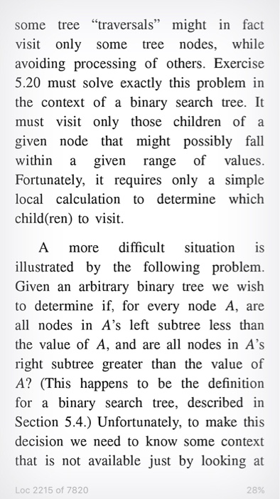 Solved 5.4 Explain why function preorder2 from Section 5.2 | Chegg.com Solved 5.4 Explain why function preorder2 from Section 5.2 | Chegg.com