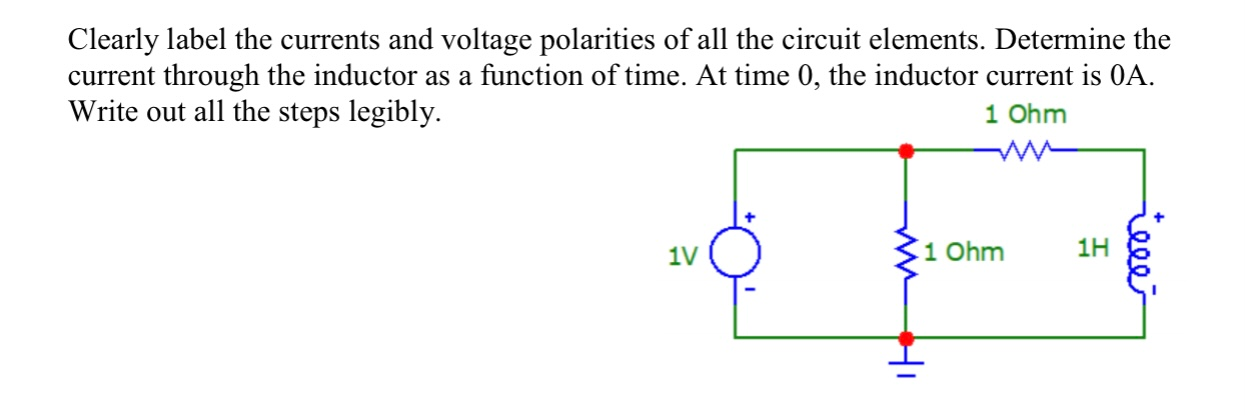 Solved Clearly label the currents and voltage polarities of | Chegg.com