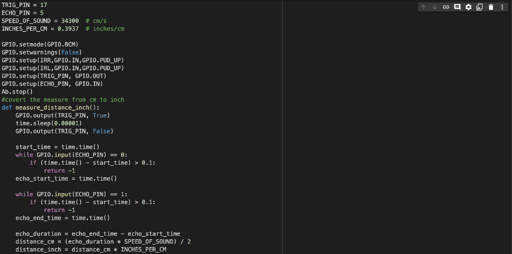 Solved Design a software system using python for AlphaBot | Chegg.com