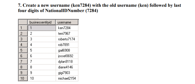 Solved This exercise is based on the tables shown in the | Chegg.com