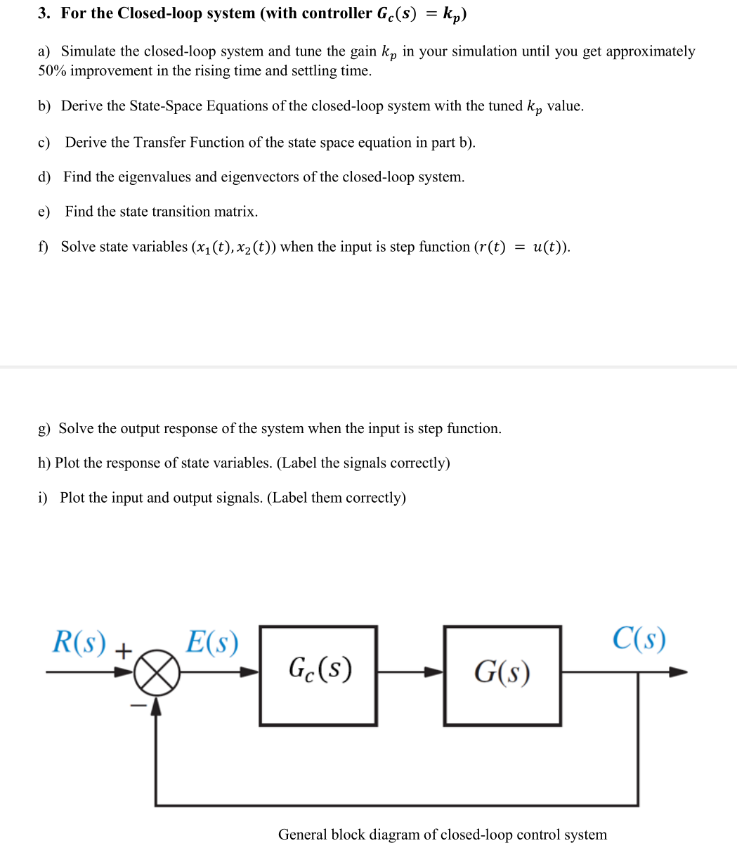 3. For the Closed-loop system (with controller Gc(s) | Chegg.com
