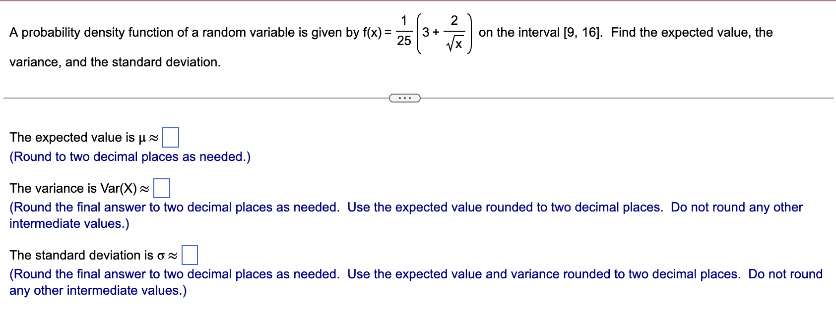 Solved A probability density function of a random variable | Chegg.com