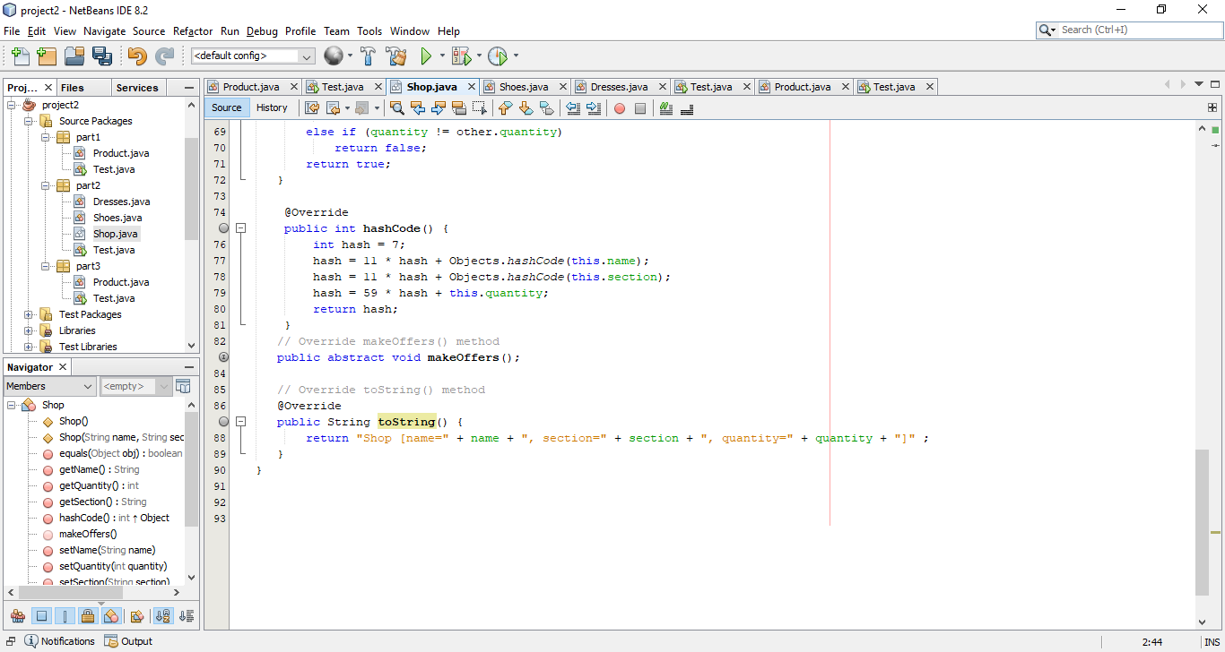 Solved Part-4: Java FX (5 marks) Create a JavaFx project | Chegg.com