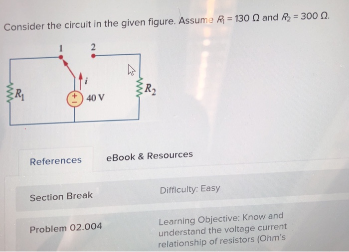 Solved Consider the circuit in the given figure. Assume -130 | Chegg.com