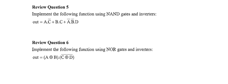 Solved Review Question 5 Implement The Following Function 6149