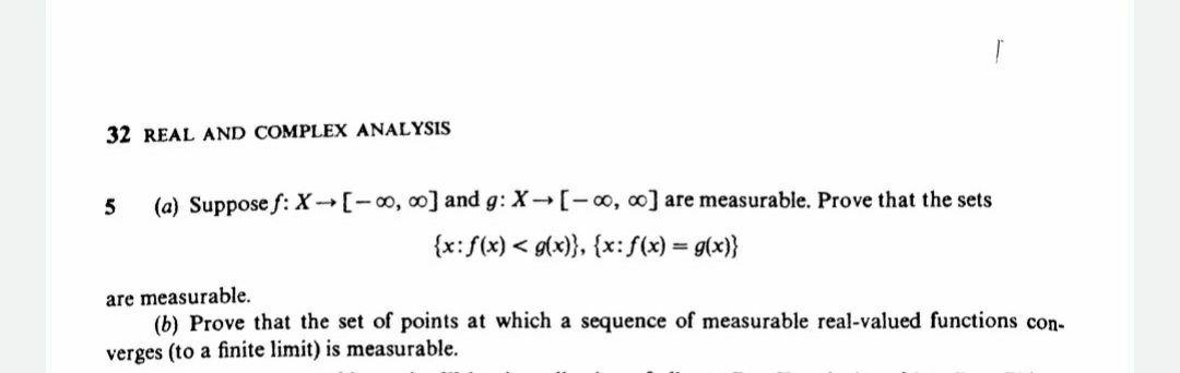 Solved 32 REAL AND COMPLEX ANALYSIS = 5 (a) Suppose f: | Chegg.com
