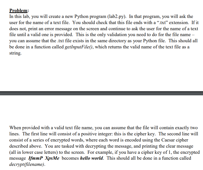 Solved Problem In This Lab You Will Create A New Python 3383