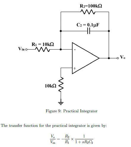 Solved Derive the transfer function for the practical | Chegg.com