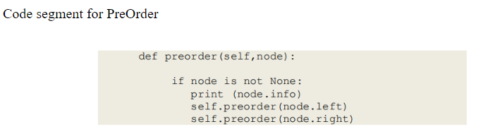 Solved Code fragment to create BST class = = class BSTtree: | Chegg.com