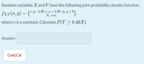 Solved Random variables X and Y have the following joint | Chegg.com