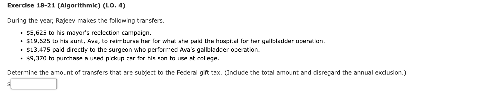 Solved Exercise 18-21 (Algorithmic) (LO. 4)During the year, | Chegg.com