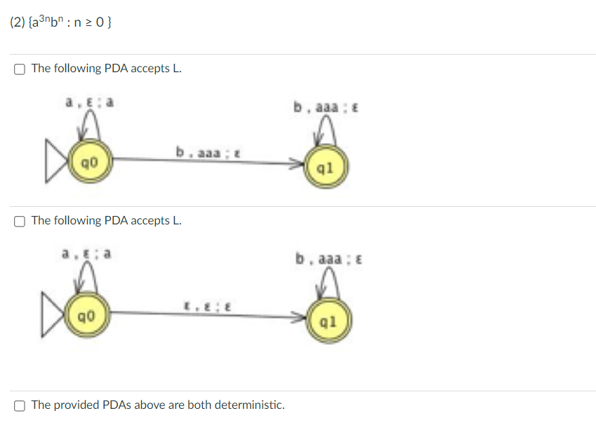 Solved (1) BalDelim ={ w: where w is a string of delimeters: | Chegg.com
