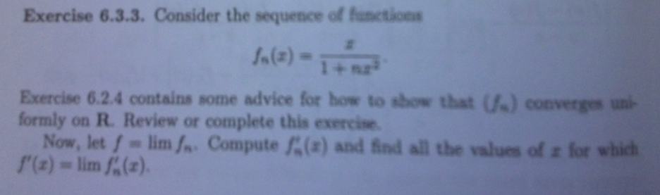 Solved Exercise 6.3.3. Consider the sequence of functions | Chegg.com