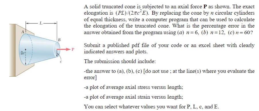 Solved using this code need extra code to plot average axial | Chegg.com